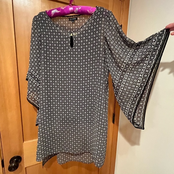 Max Edition | Tops | New Max Edition Sheer Tunic Top With Angel Sleeves ...